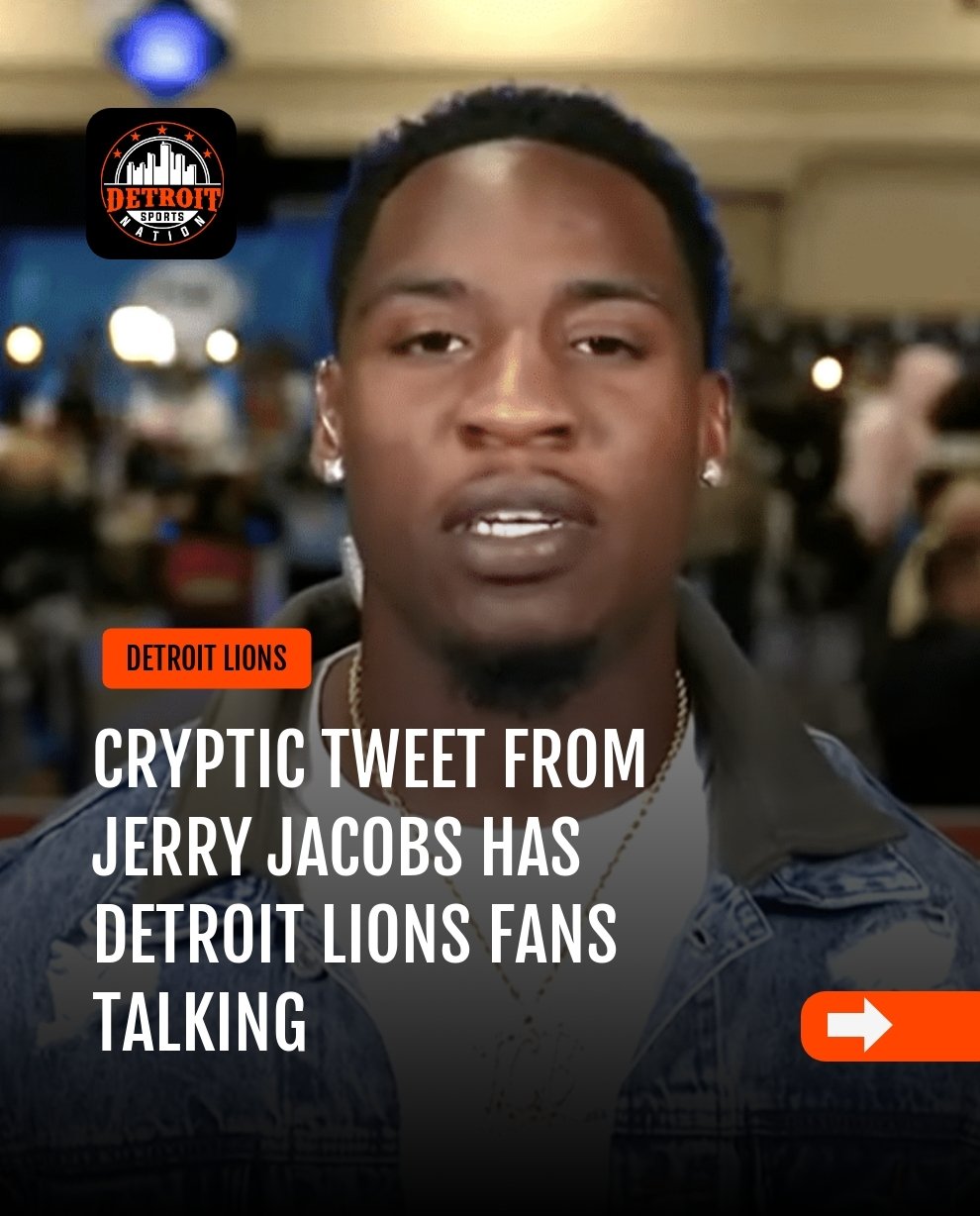 Cryptic Tweet from Jerry Jacobs Has Detroit Lions Fans Talking - Detroit Sports Nation