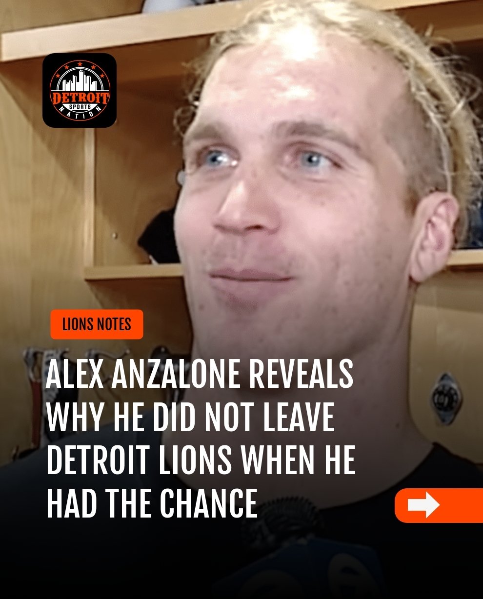 Alex Anzalone reveals why he did not leave Detroit Lions when he had ...