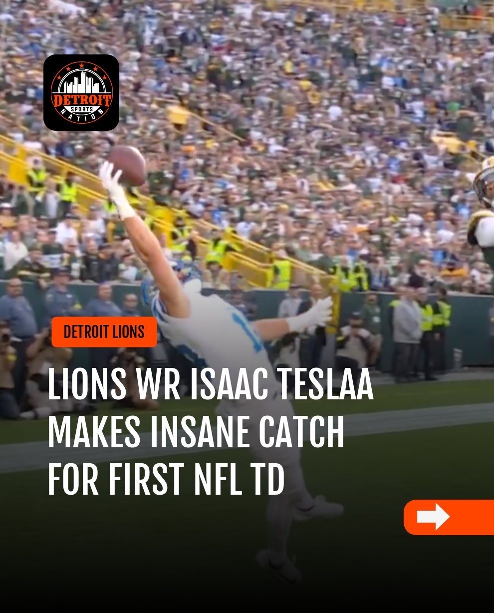 Lions WR Isaac TeSlaa Makes INSANE Catch for First NFL TD - Detroit ...
