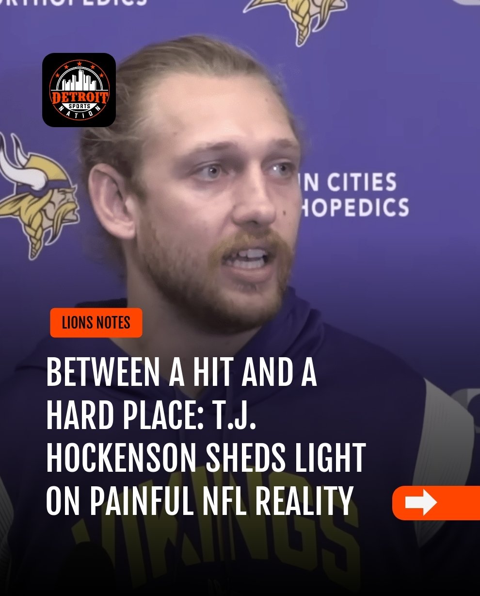 Between a Hit and a Hard Place: T.J. Hockenson Sheds Light on Painful ...