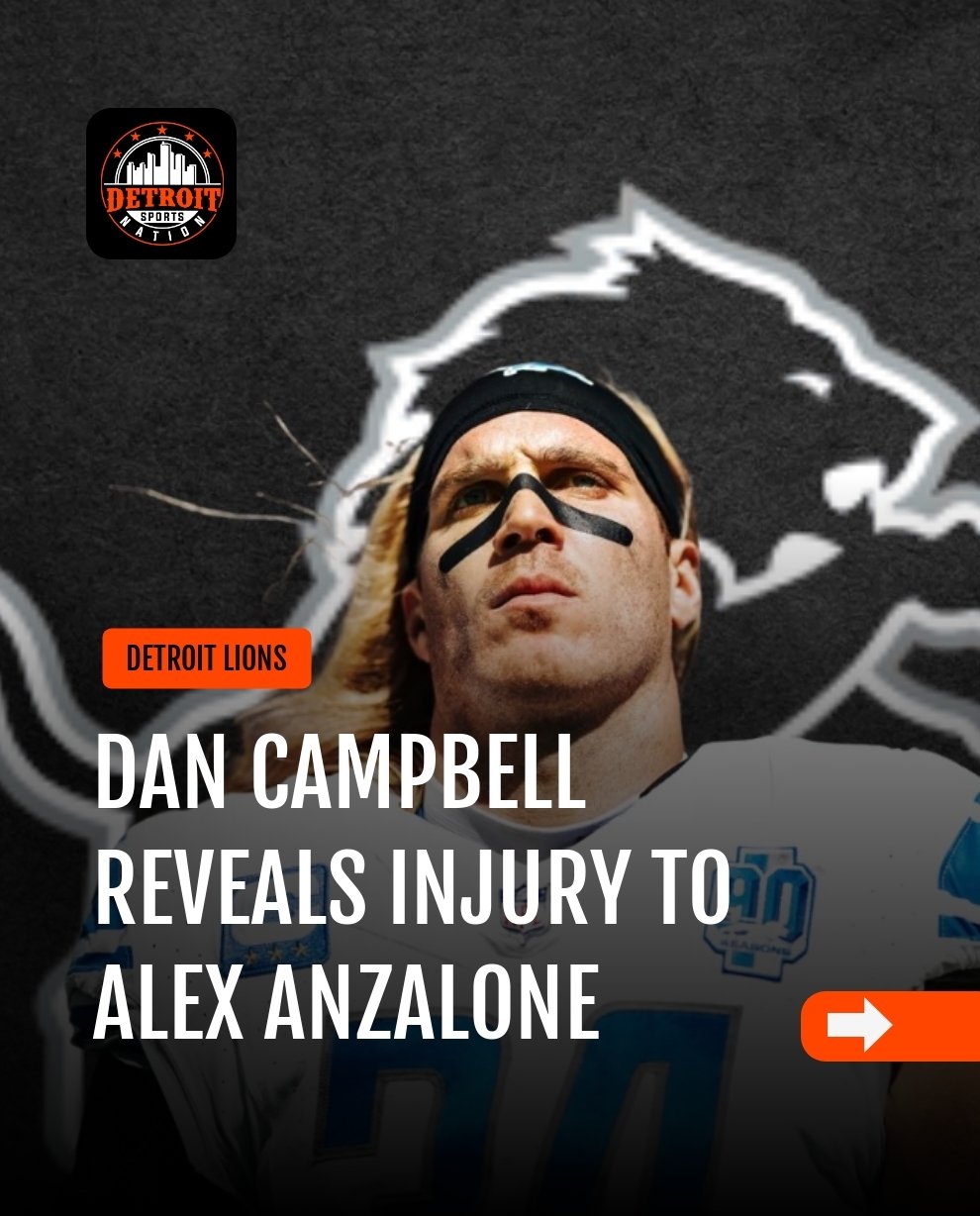 Dan Campbell Reveals Injury to Alex Anzalone - Detroit Sports Nation