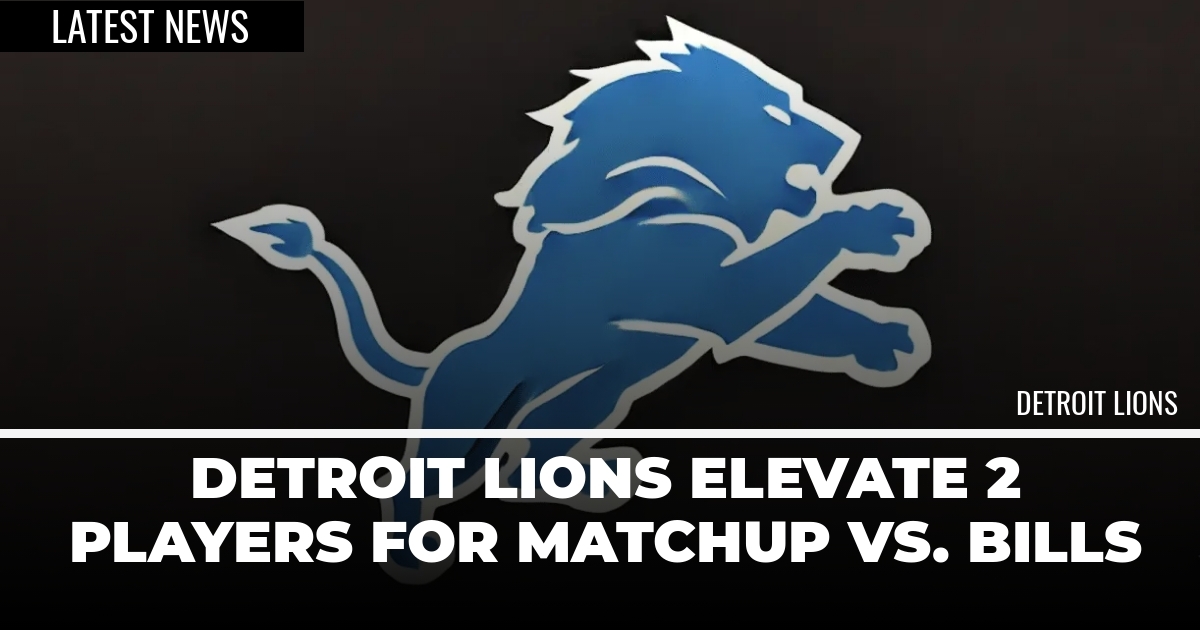 Detroit Lions Elevate 2 Players For Matchup vs. Bills - Detroit Sports ... Detroit Lions Elevate 2 Players For Matchup vs. Bills - Detroit Sports ...