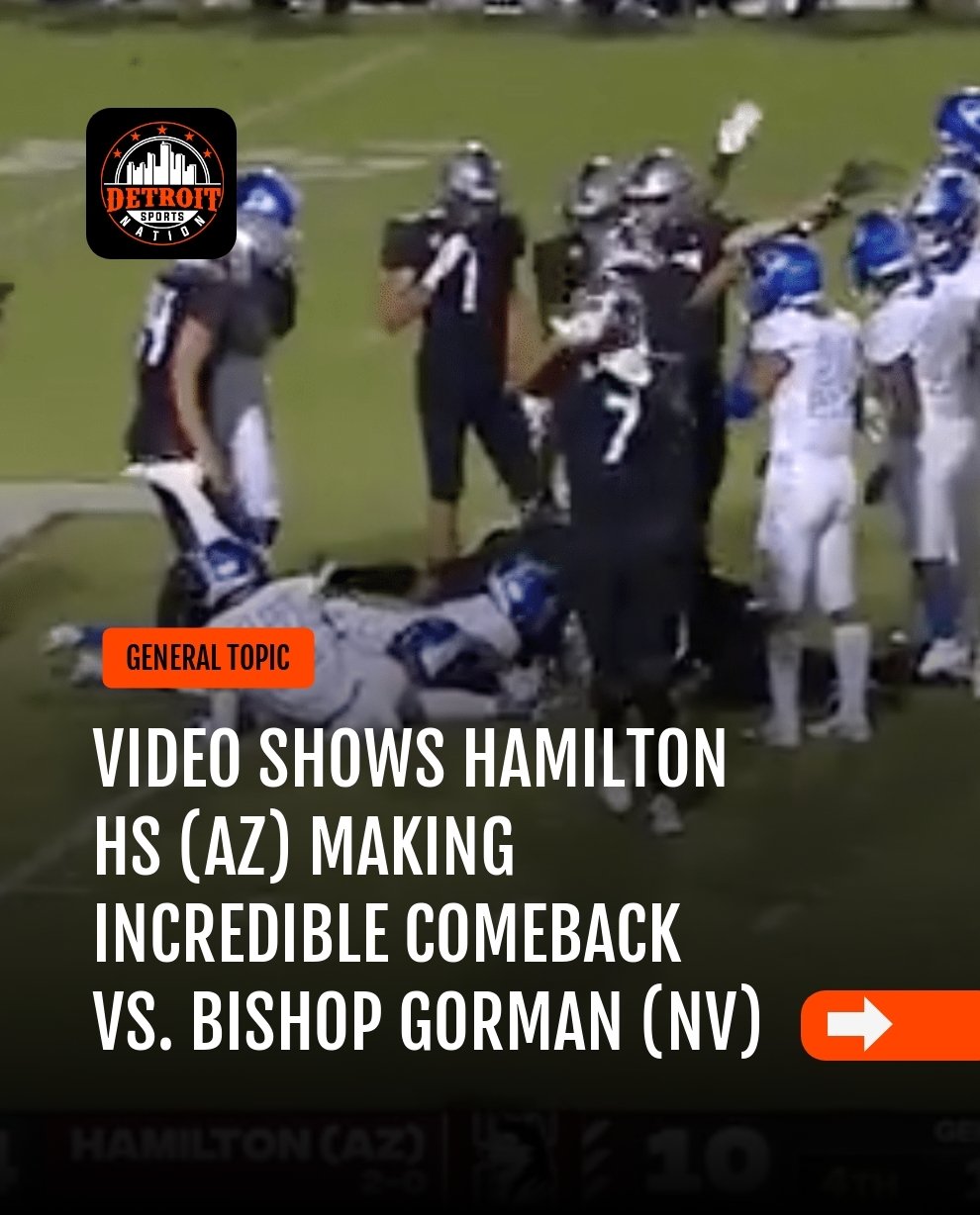 Video shows Hamilton HS (AZ) making incredible comeback vs. Bishop ...