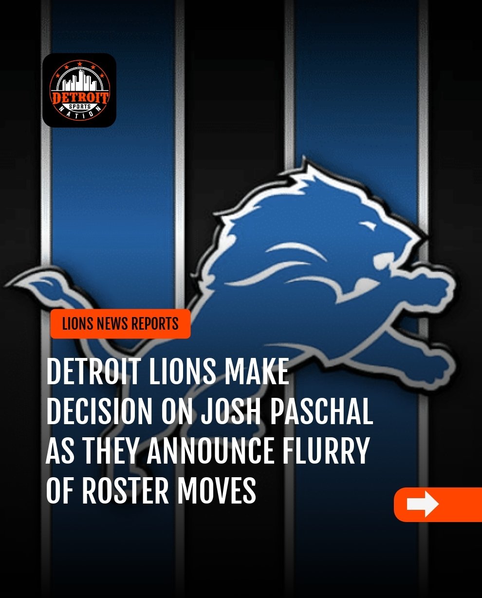 Detroit Lions make decision on Josh Paschal as they announce flurry of ...